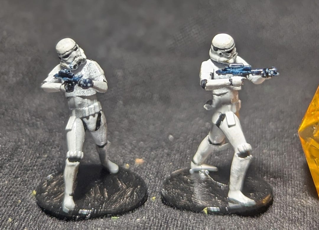 Star Wars Stormtrooper Pose 1 Miniature Standing With Blaster #1 Hand ...