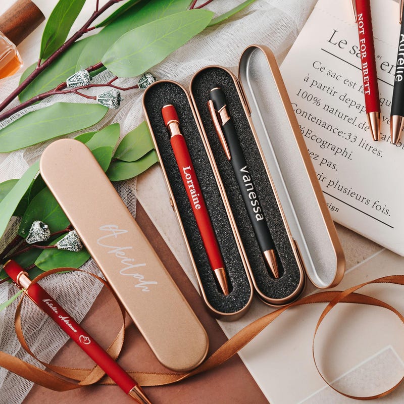 Custom Text Lighted Tip Pen With Stylus 3 in 1 Led Penlight Light up ...