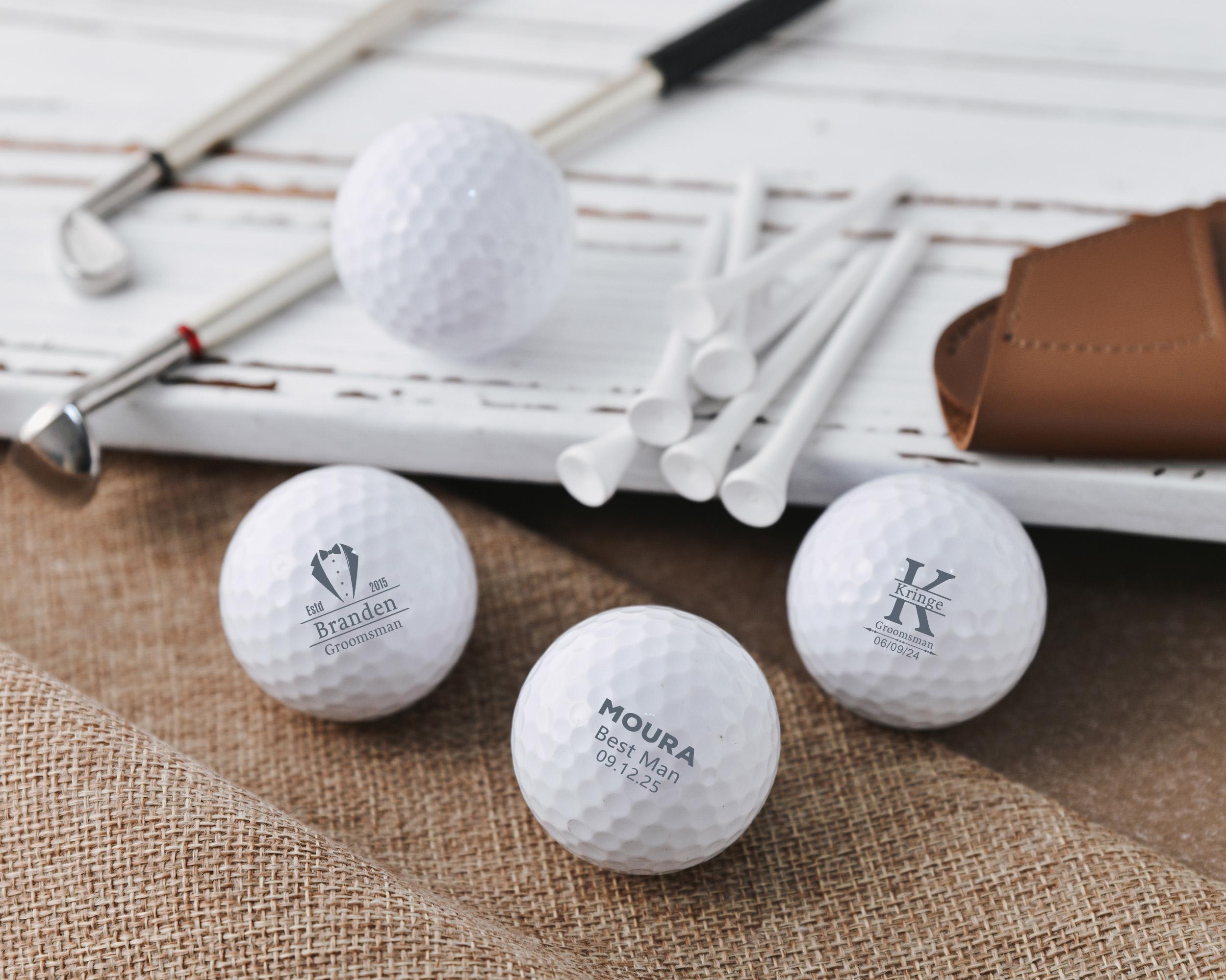 Custom Carving Golf Ball, Personalized Name, Wedding Party Souvenirs ...