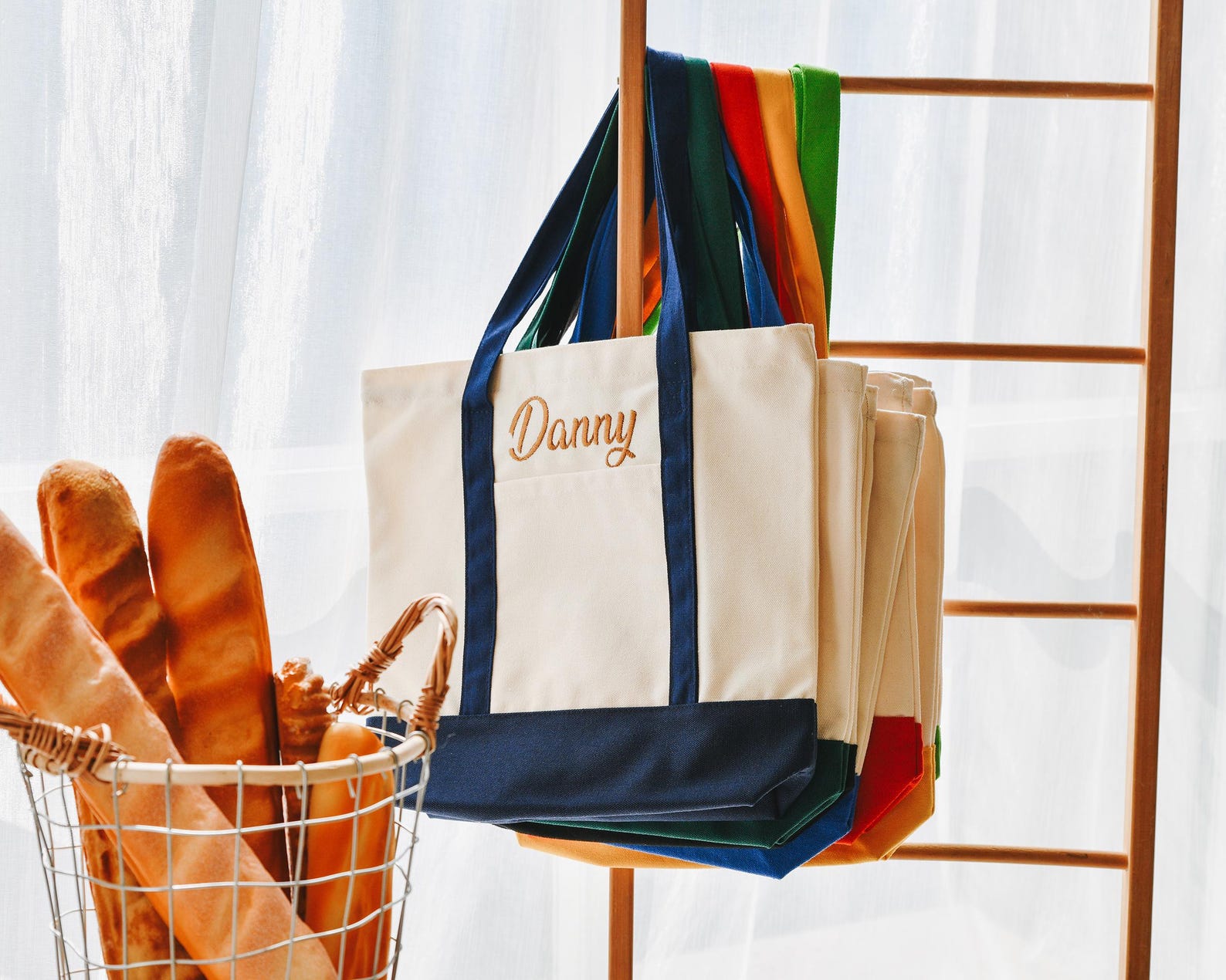 Customized Text Canvas Bag,personalized Embroidered Shoulder Bags ...