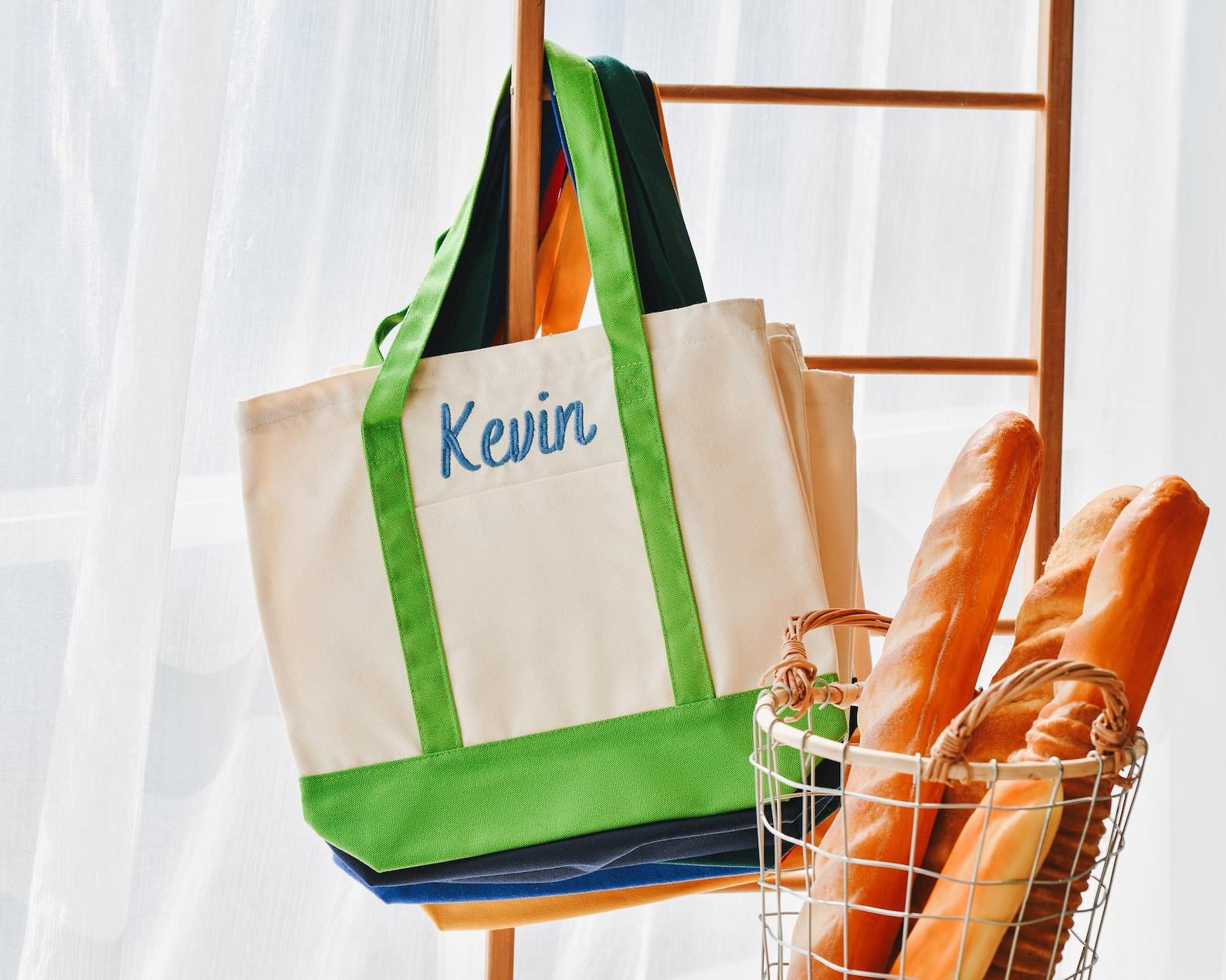 Customized Text Canvas Bag,personalized Embroidered Shoulder Bags ...