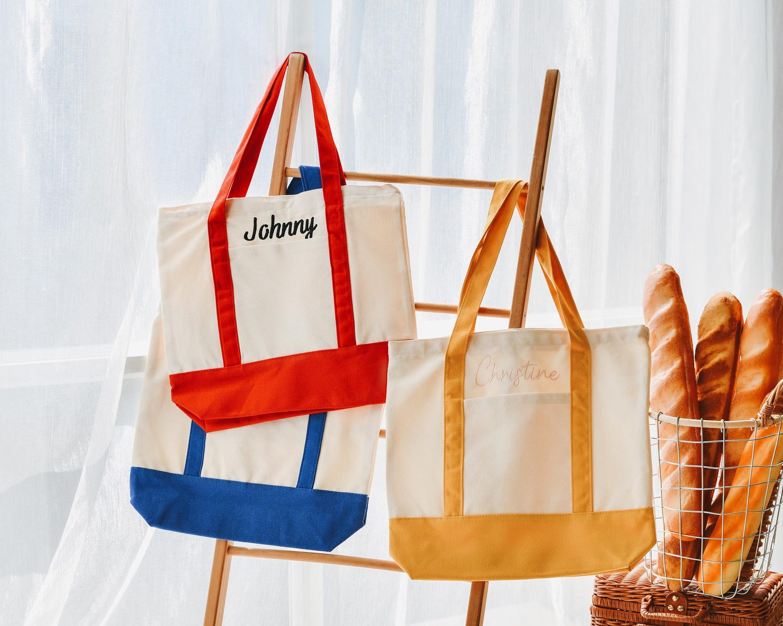 Customized Text Canvas Bag,personalized Embroidered Shoulder Bags ...