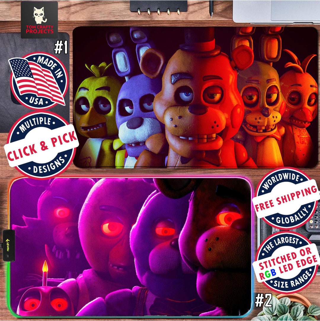 Five Nights at Freddy's Mouse Pad Gaming Desk Mat Cover Decor Office ...
