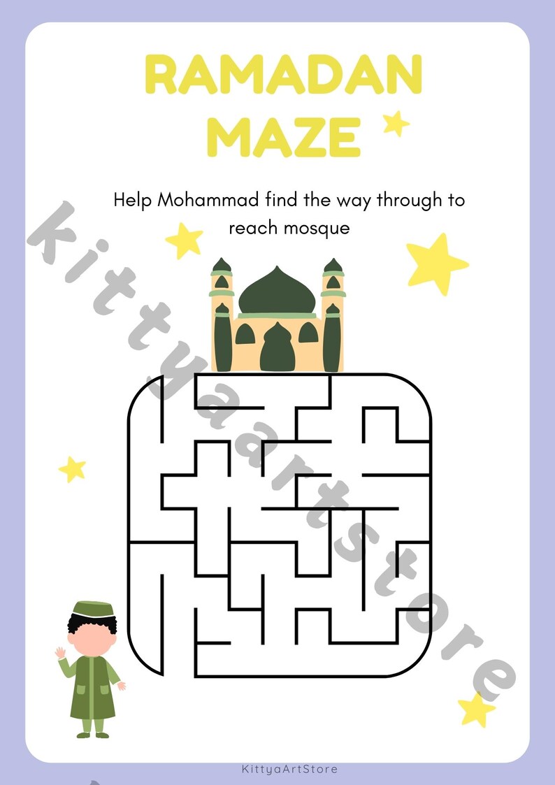 Ramadan Activity Book Printable | Ramadan Activity Games - Etsy