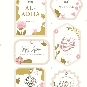 Eid Mubarak Gift Tags Printable - Etsy