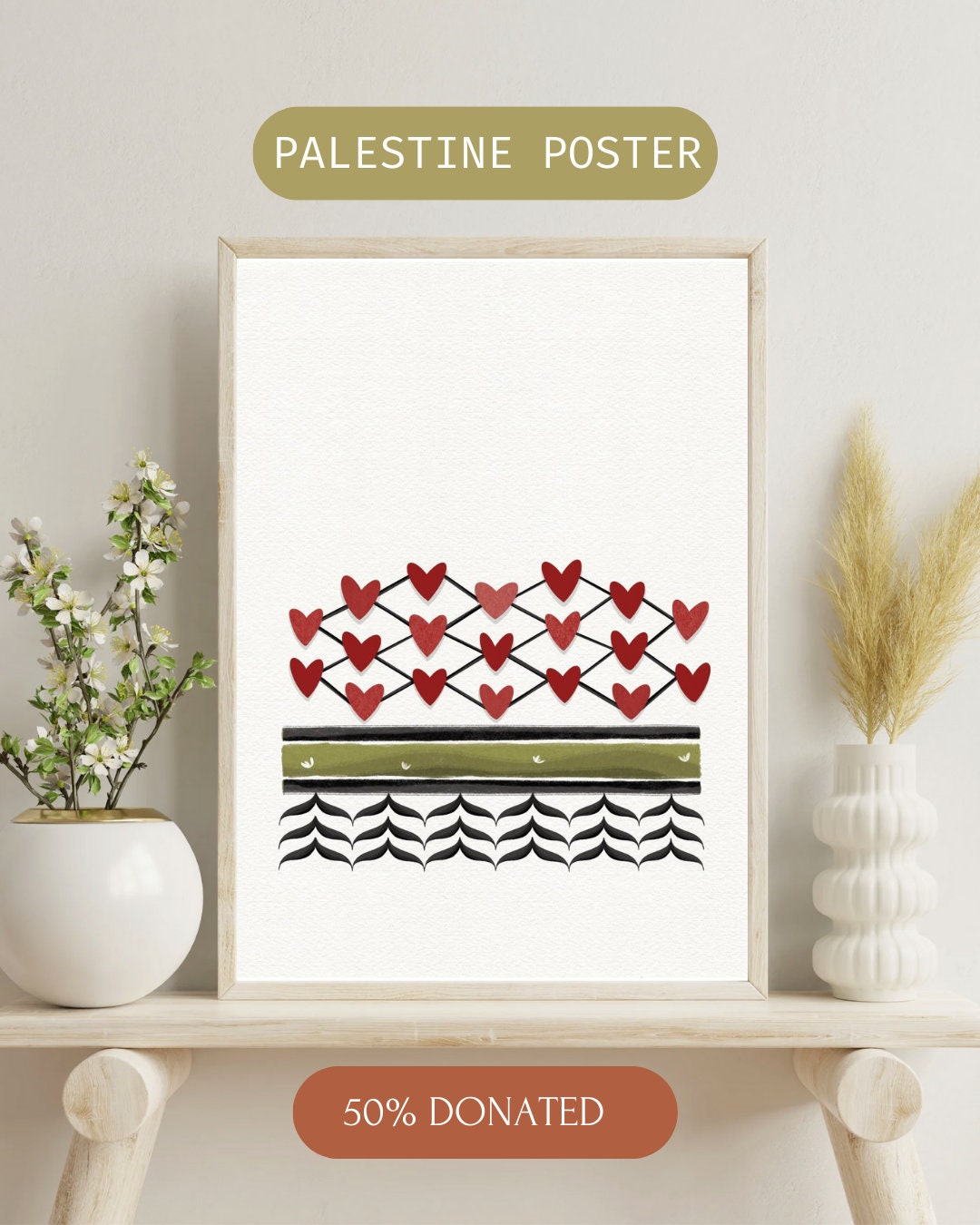 Palestine Poster Printable Palestine Art A4 Digital Wall Art Palestine ...