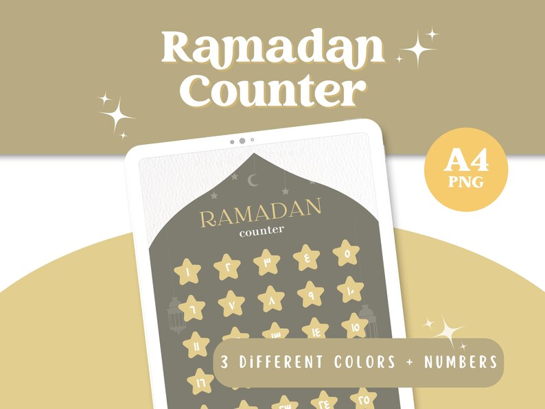 Ramadan Calendar Printable, Ramadan Calendar Digital Download Wall Art ...