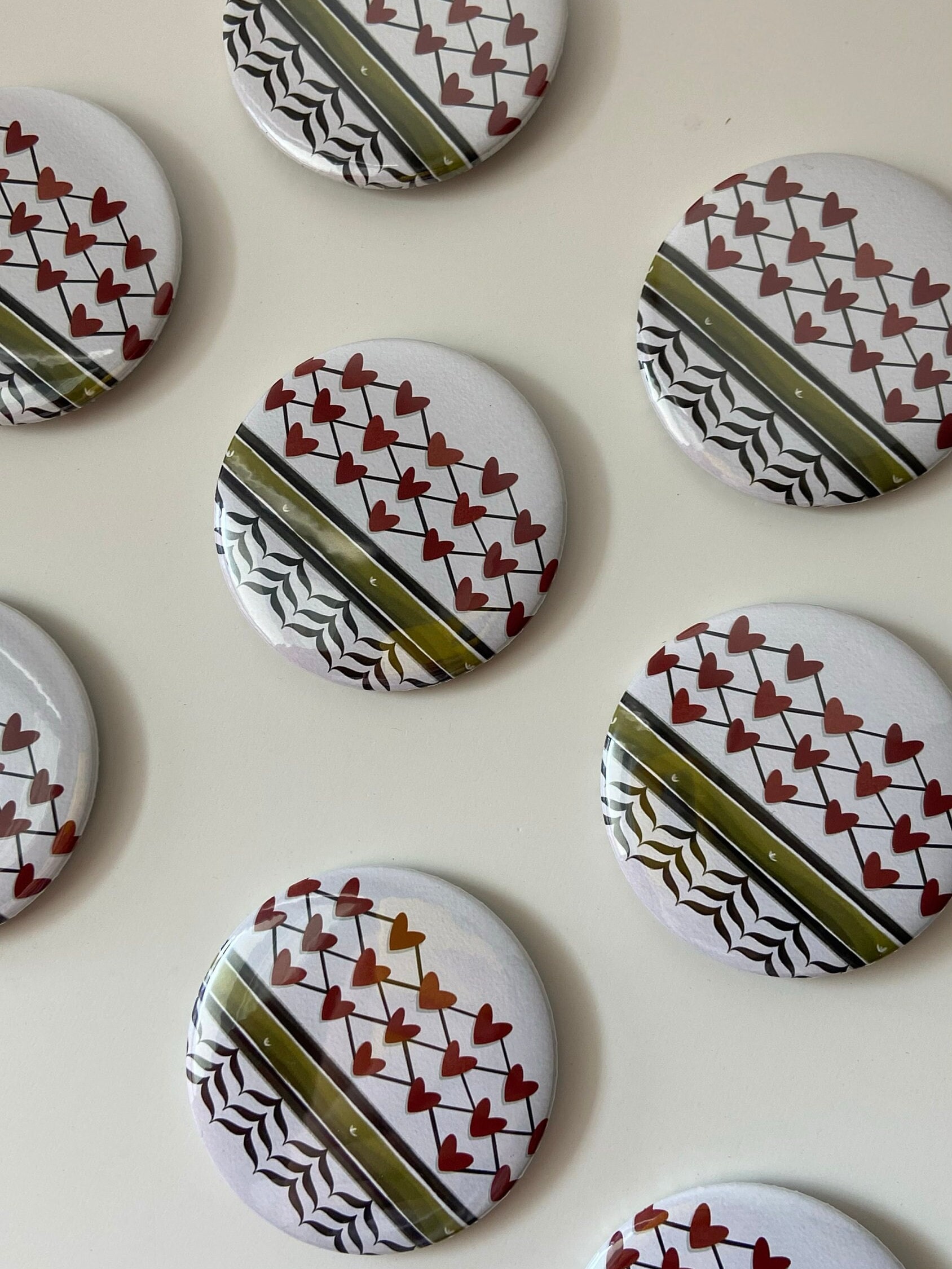 Palestine Pin Button | Kufiya Pin | Palestine Art | Muslim Art | - Etsy