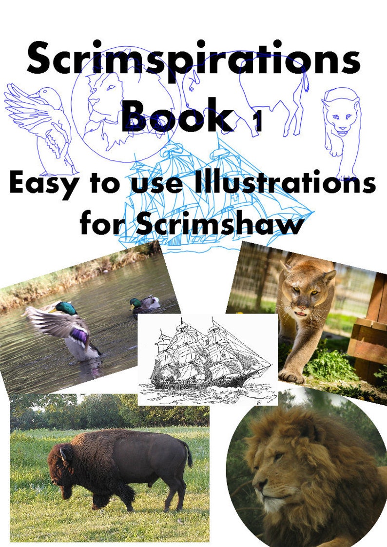 Scrimspirations Book 1 - Scrimshaw Patterns / Templates - Etsy