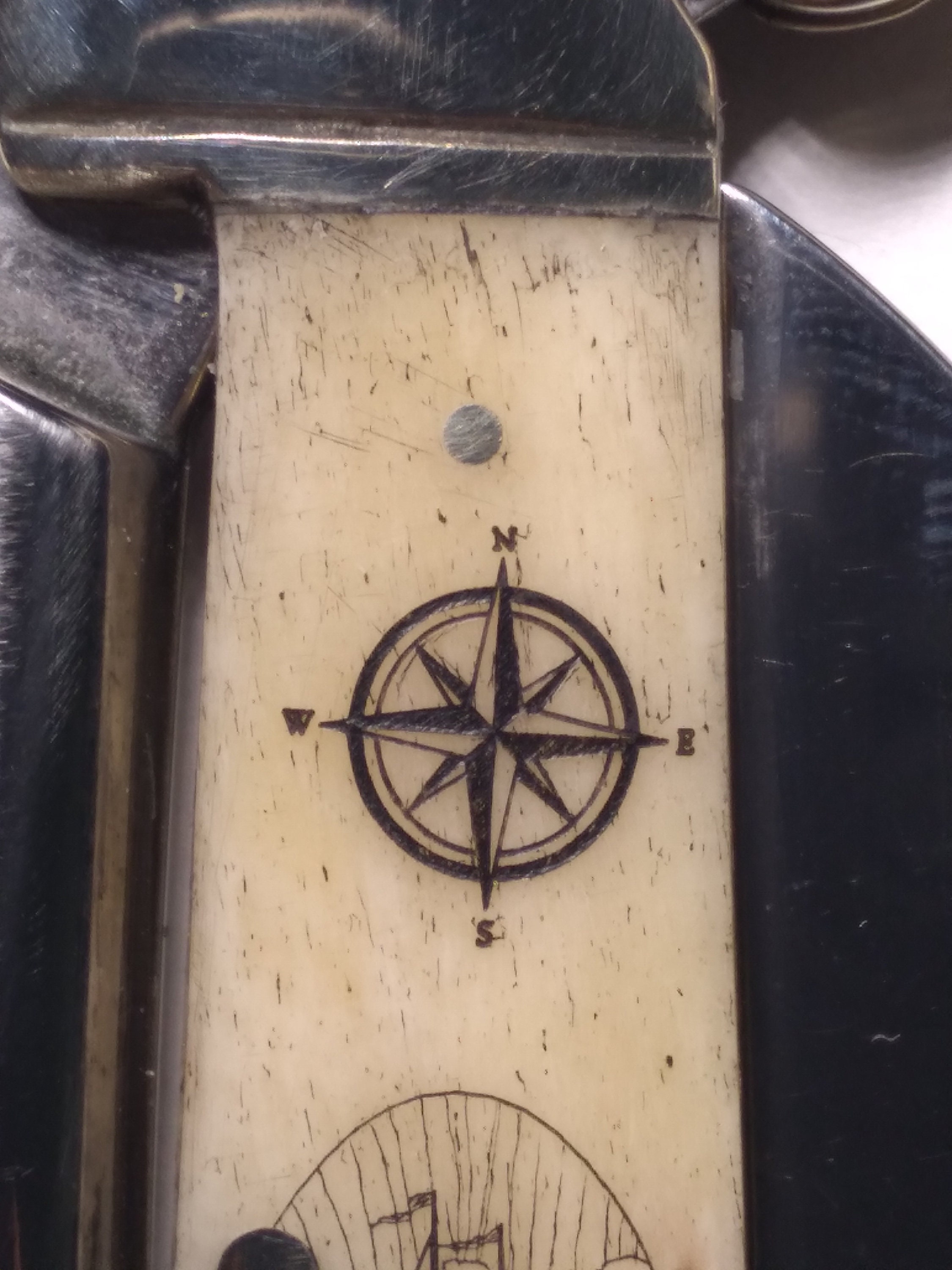 Personalized Scrimshaw Rigging Knife With Cork, Ireland Lighthouse ...