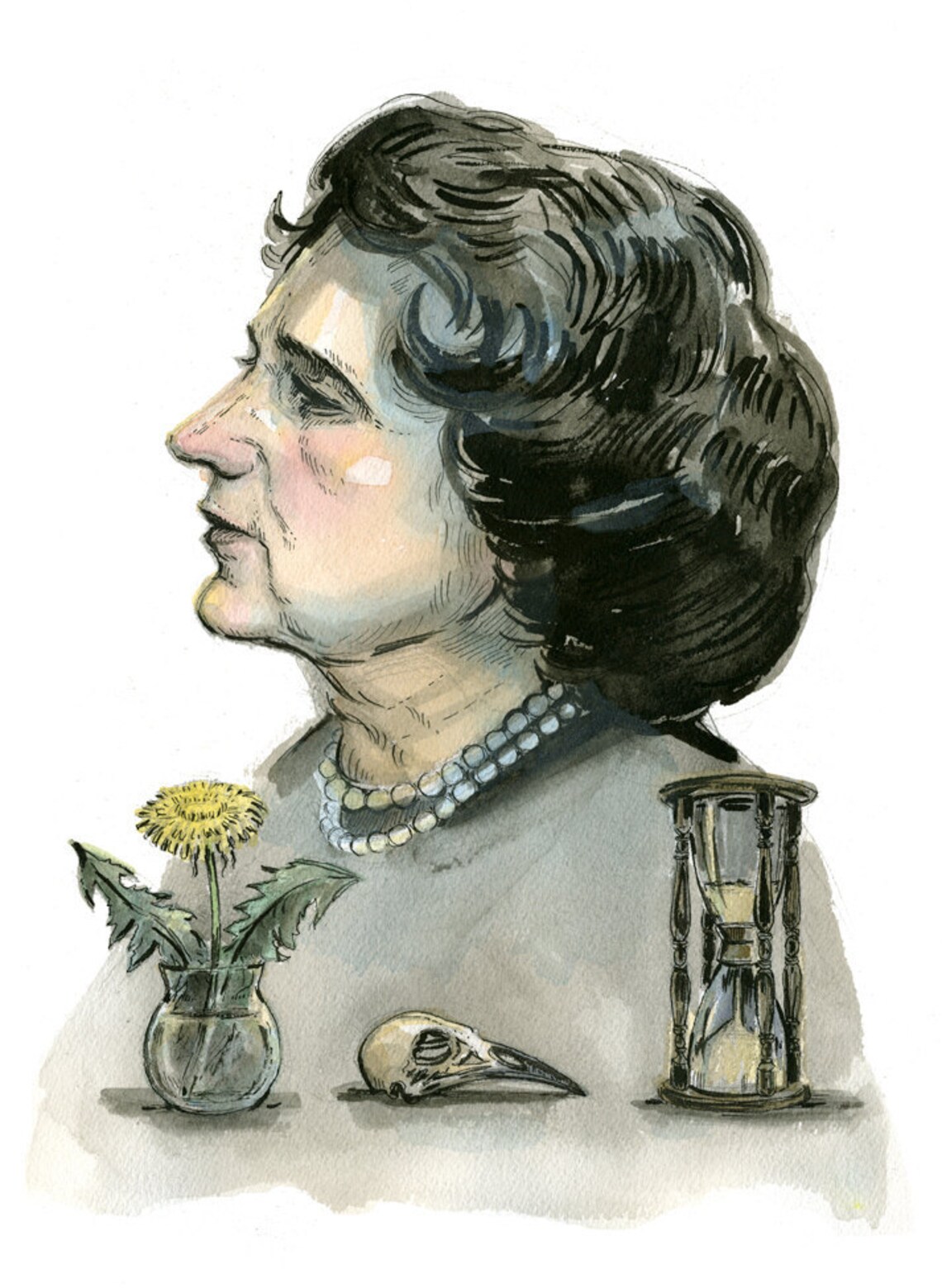 Rachel Carson Portrait, Scientist Series- Illustration Print in ...