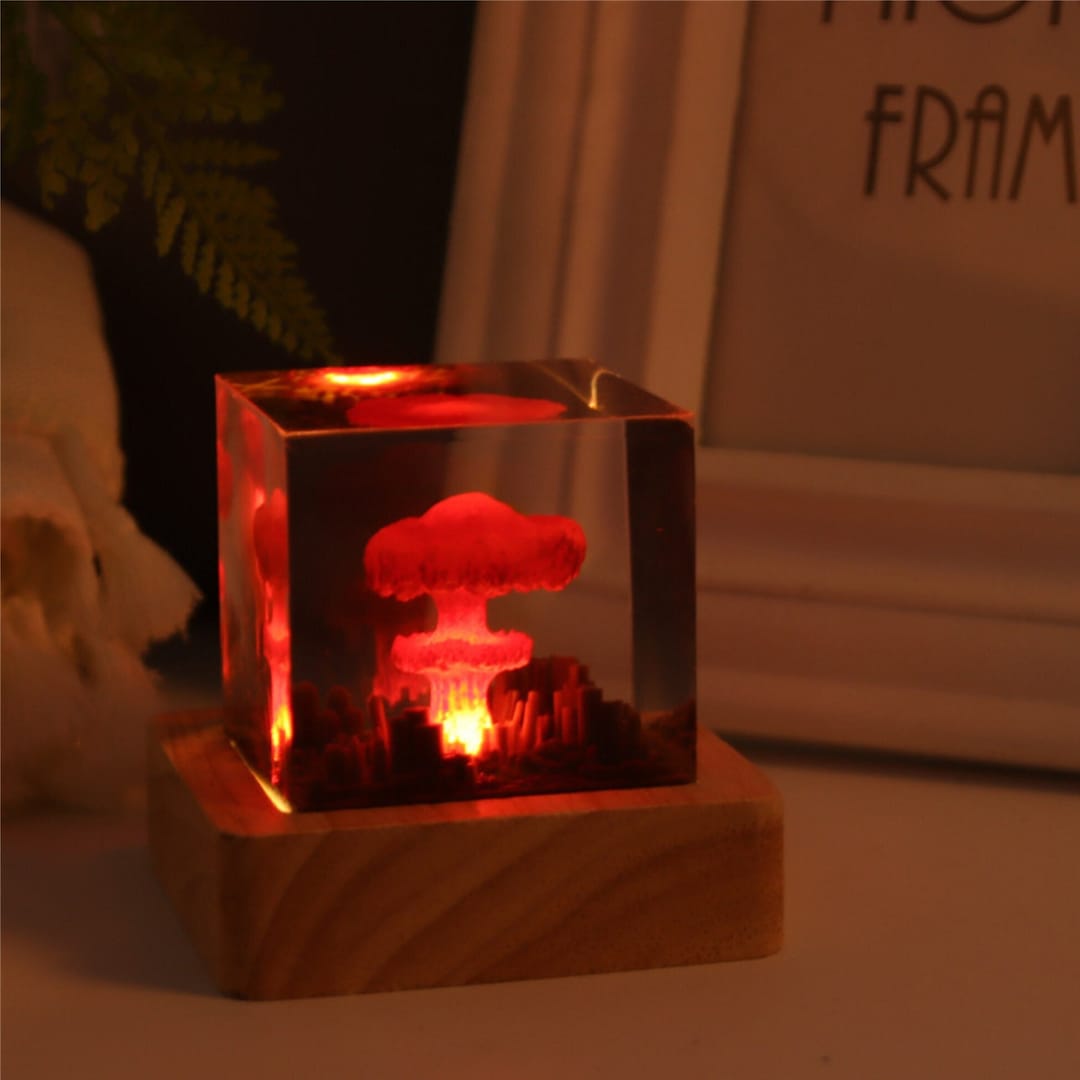 Explosion Bomb Resin Lamp, Fallout Atomic Bomb Resin Night Lights ...