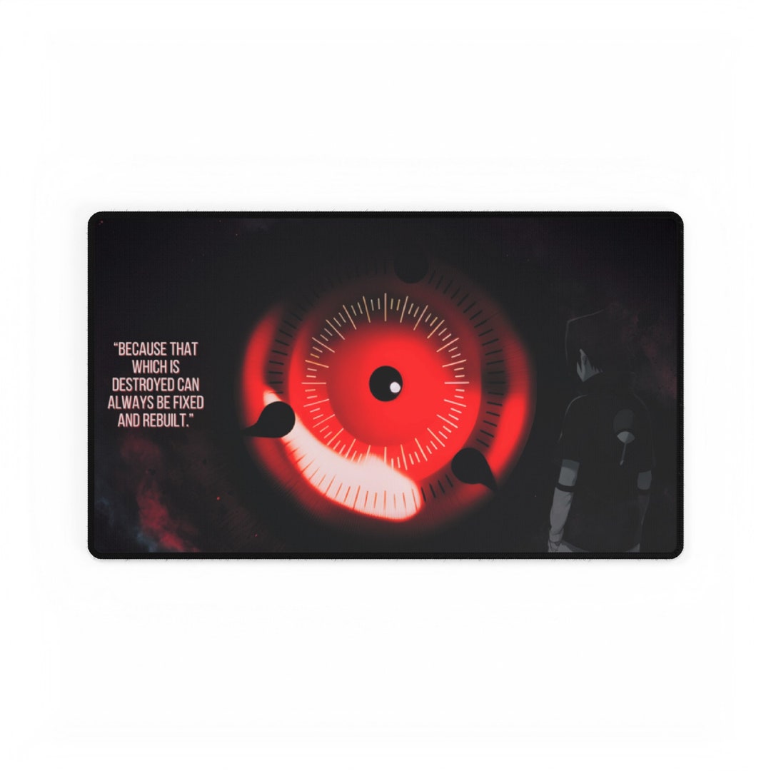 Sasuke Uchiha Desk Mat, Naruto Deskmat, Naruto Mouse Pad, Large ...