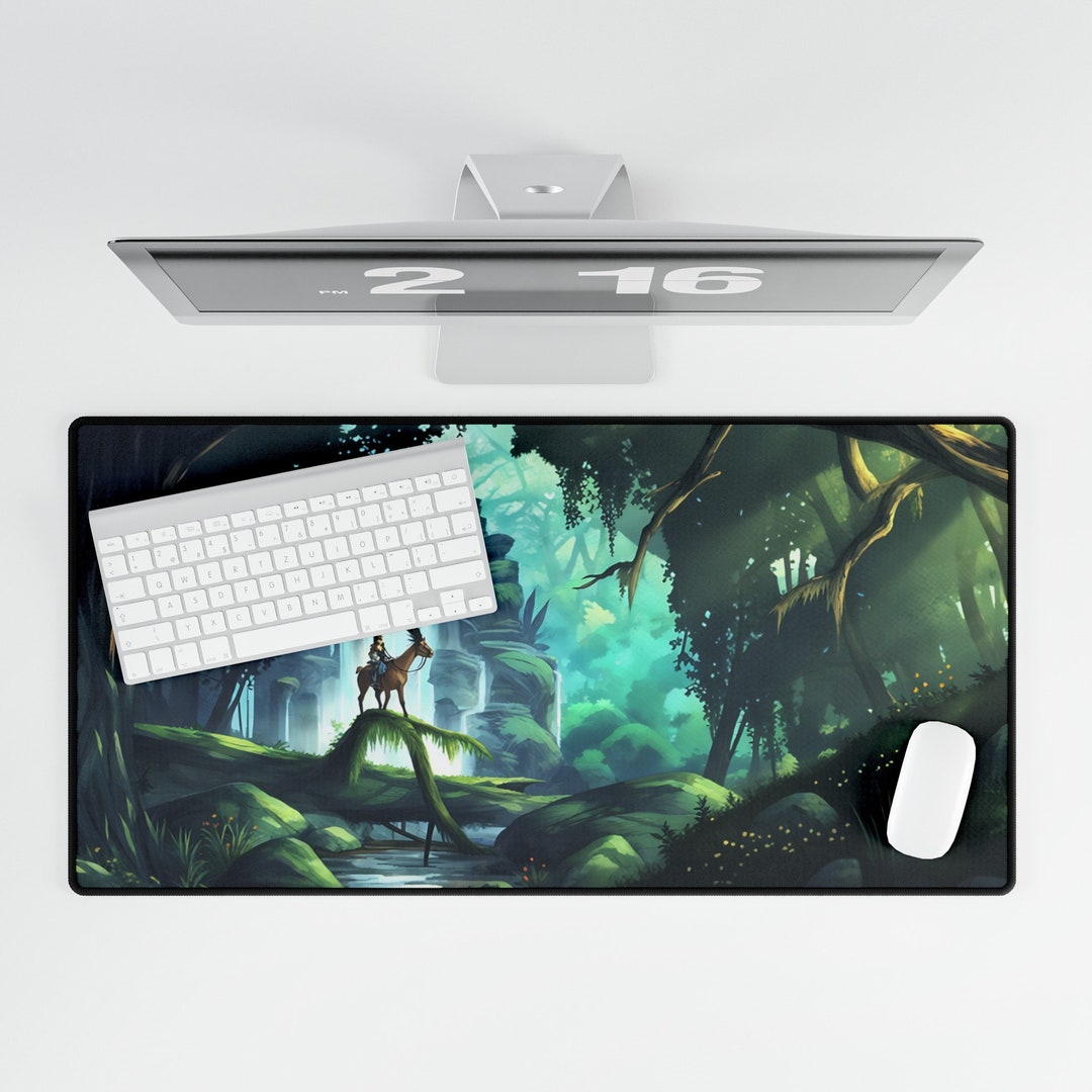 Princess Mononoke Studio Ghibli Desk Mat, Studio Ghibli Deskmat, Custom ...