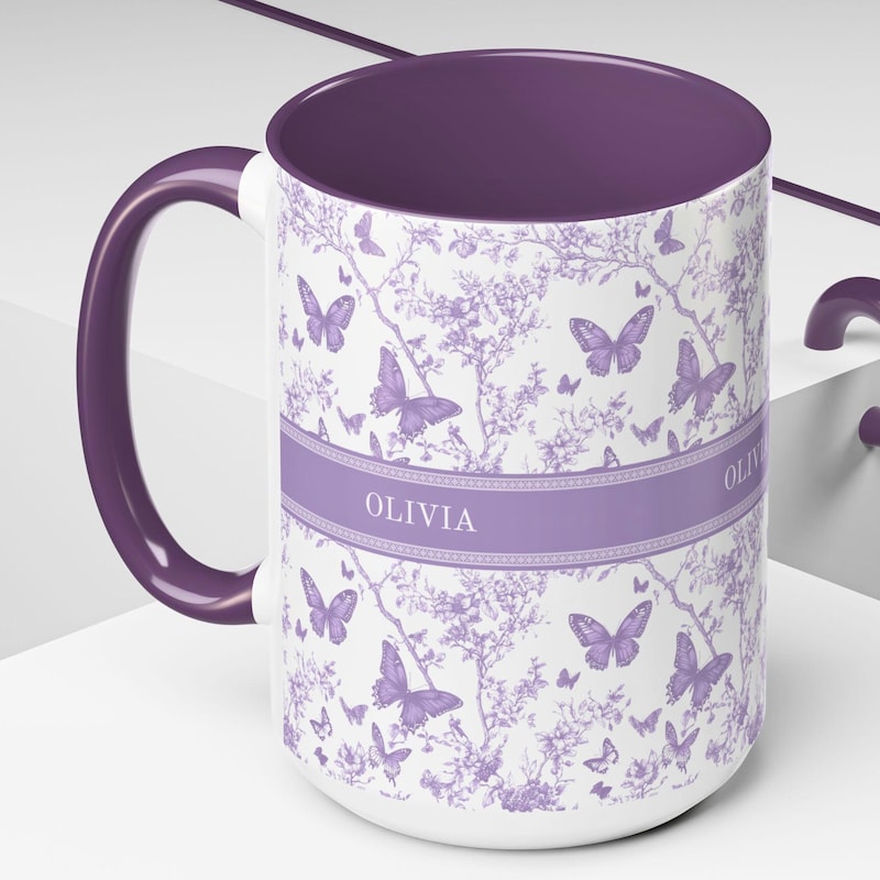 Mauve Pottery Mugs - Etsy