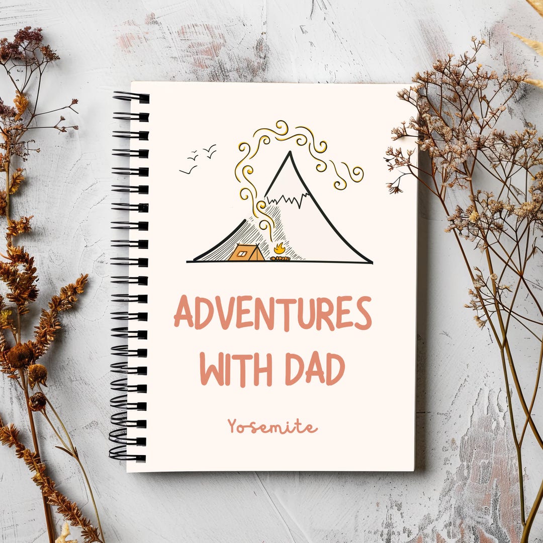 Personalized Father's Day Notebook, Custom Camping Journal & Outdoor ...
