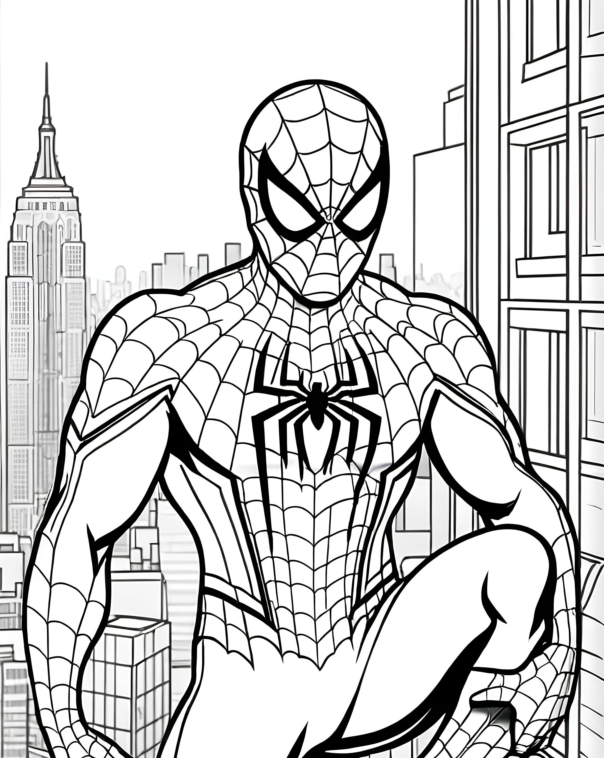 Superhero Coloring Book Pages Bundle for Kids and Adults Fun ...