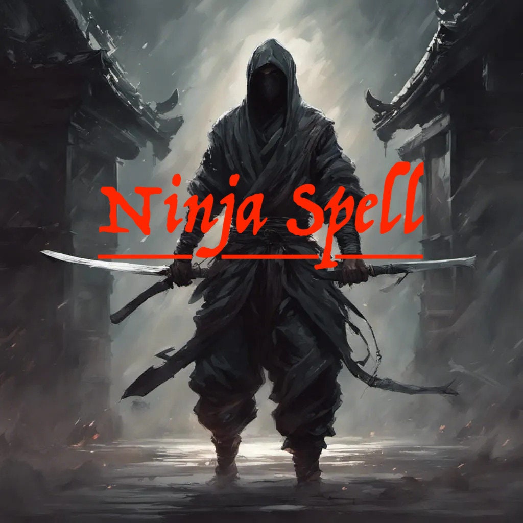 Ninja Spell - Etsy