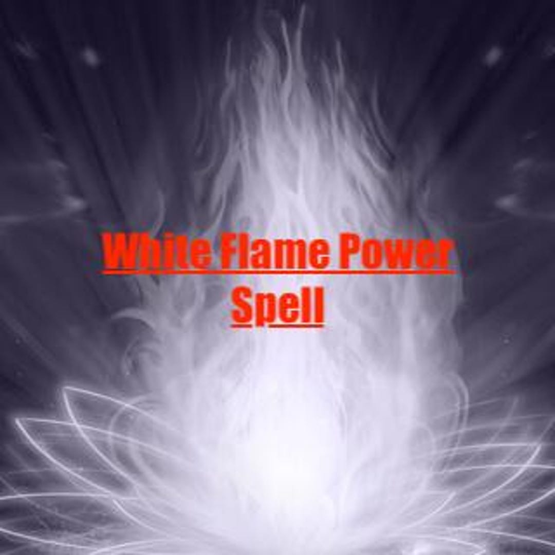 White Flame Power Spell - Etsy