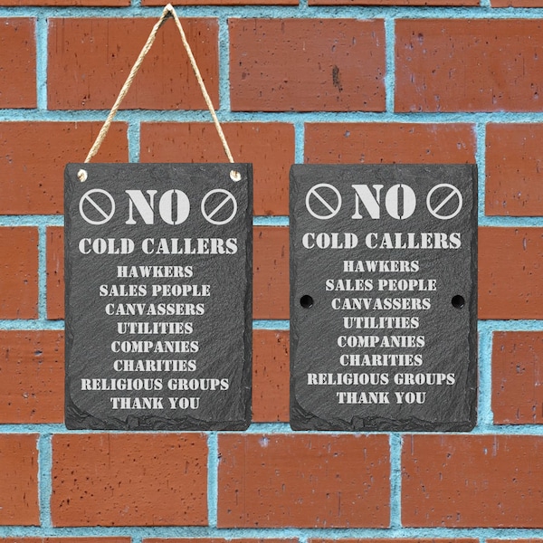 No Cold Callers Sign - Etsy UK