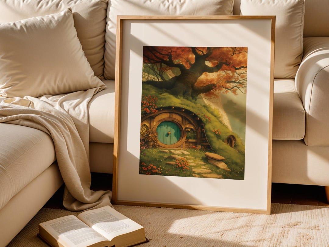 Whimsical Storybook Cottage Wall Art | Fantasy Fairytale Home Decor ...