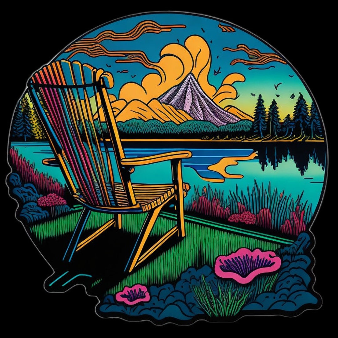 Relaxin Chair Sticker - Etsy