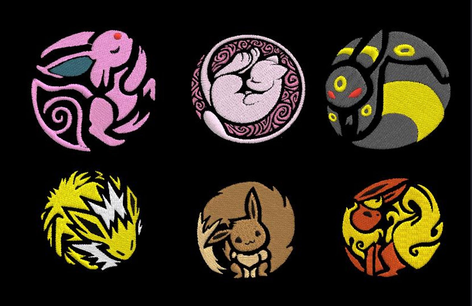 Eevee Patch Embroidery Designs Plus Mew - Etsy