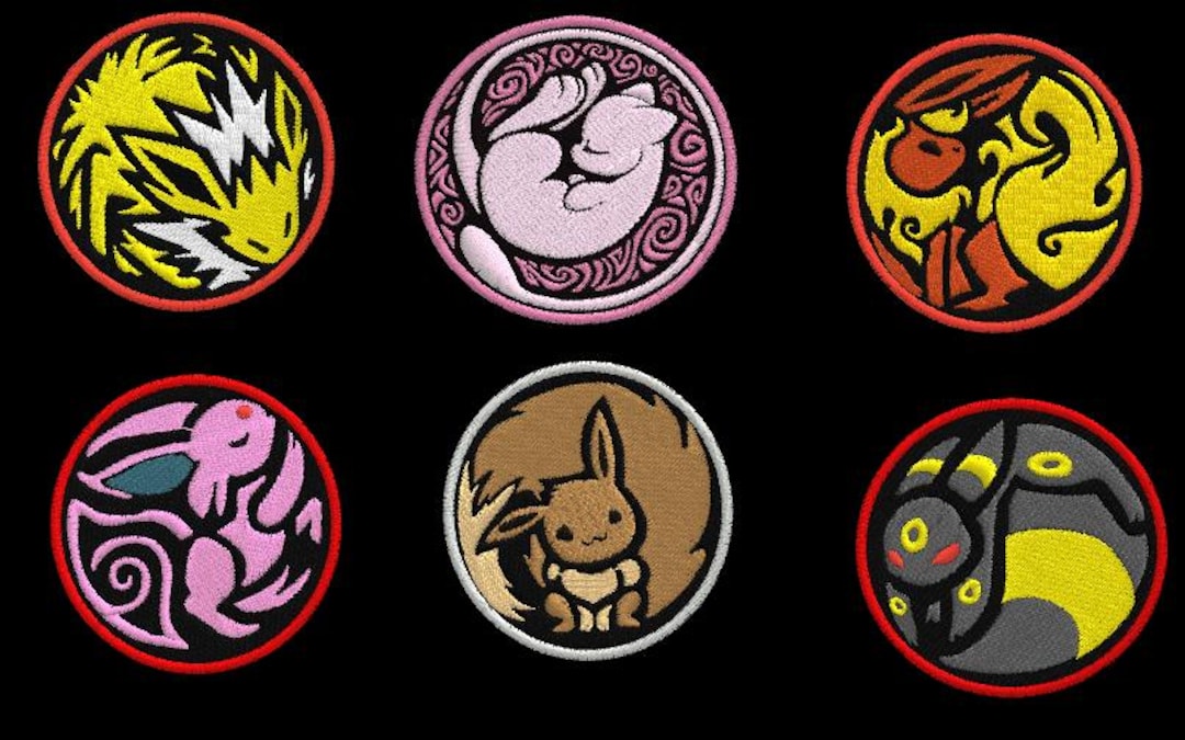 Eevee Patch Embroidery Designs Plus Mew - Etsy