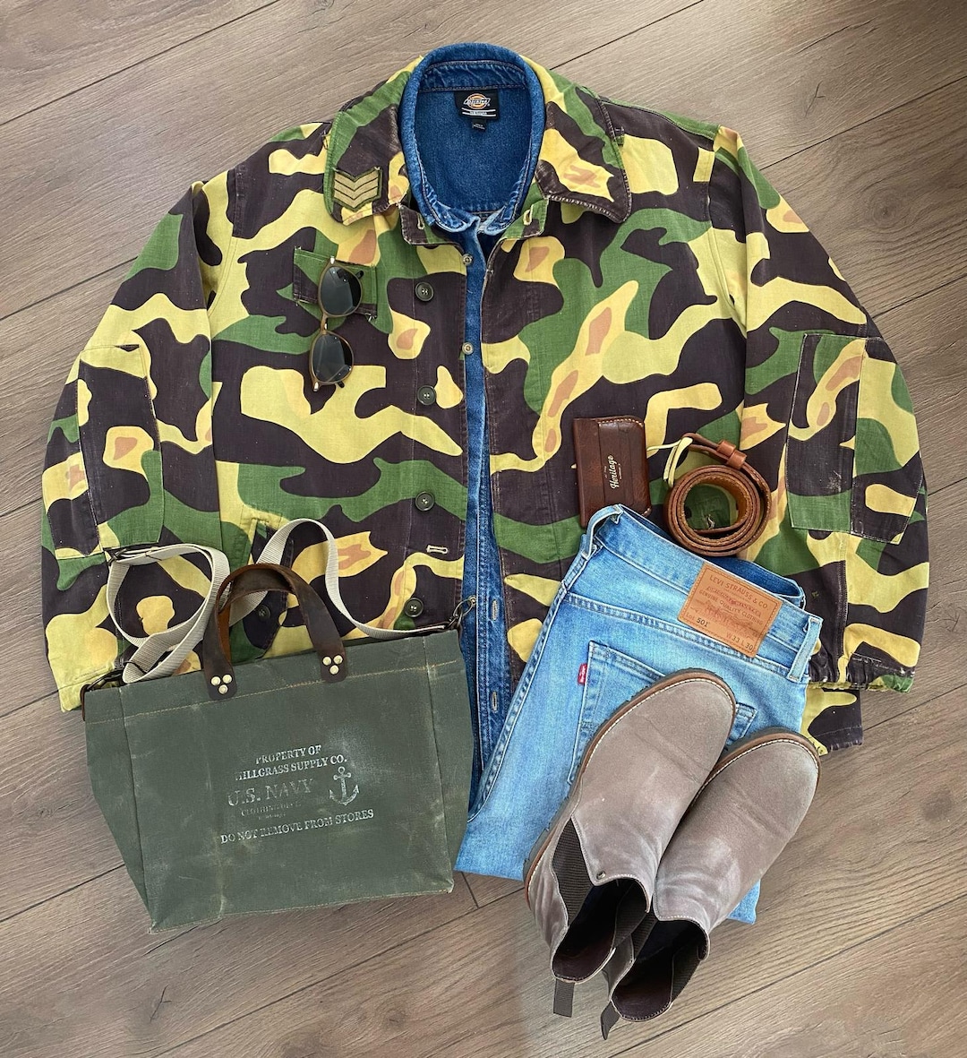Vtg 60s Czech Camo Paratrooper Airborne Smock Salamander Jacket Mlok ...