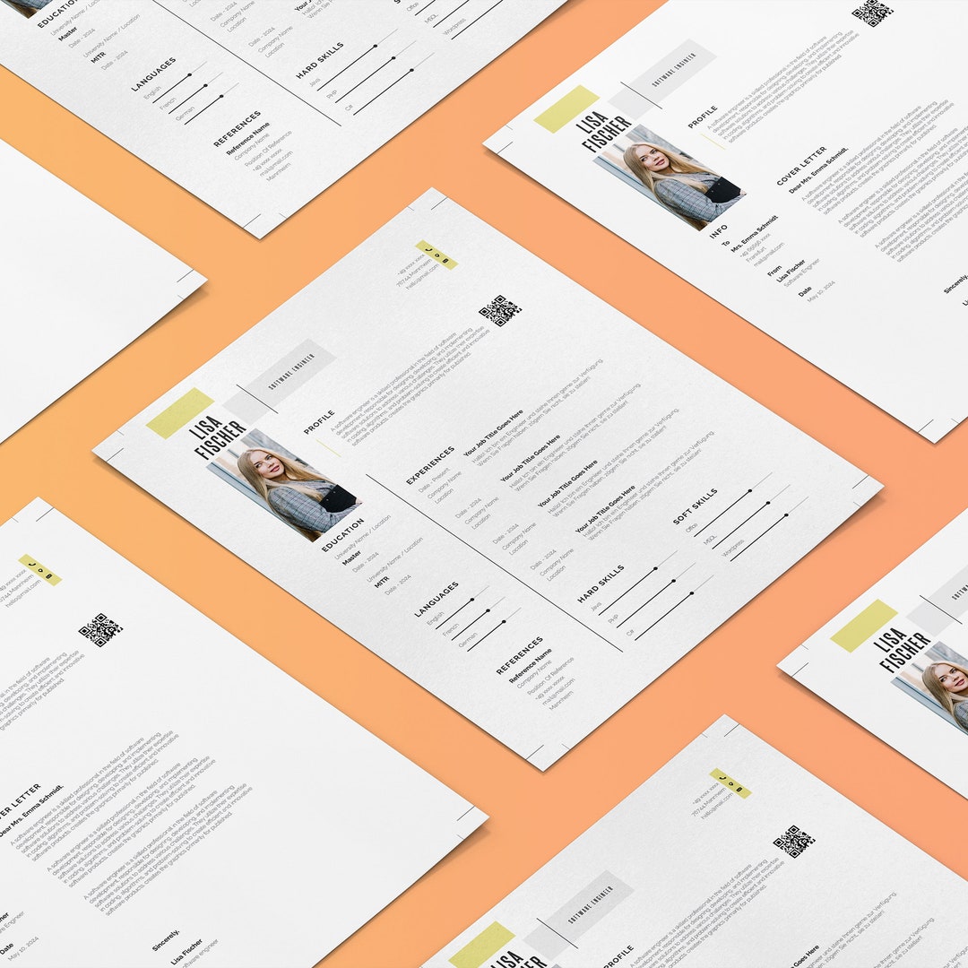 Editable Modern Cv Template for Word, Resume Template, Modern Resume ...