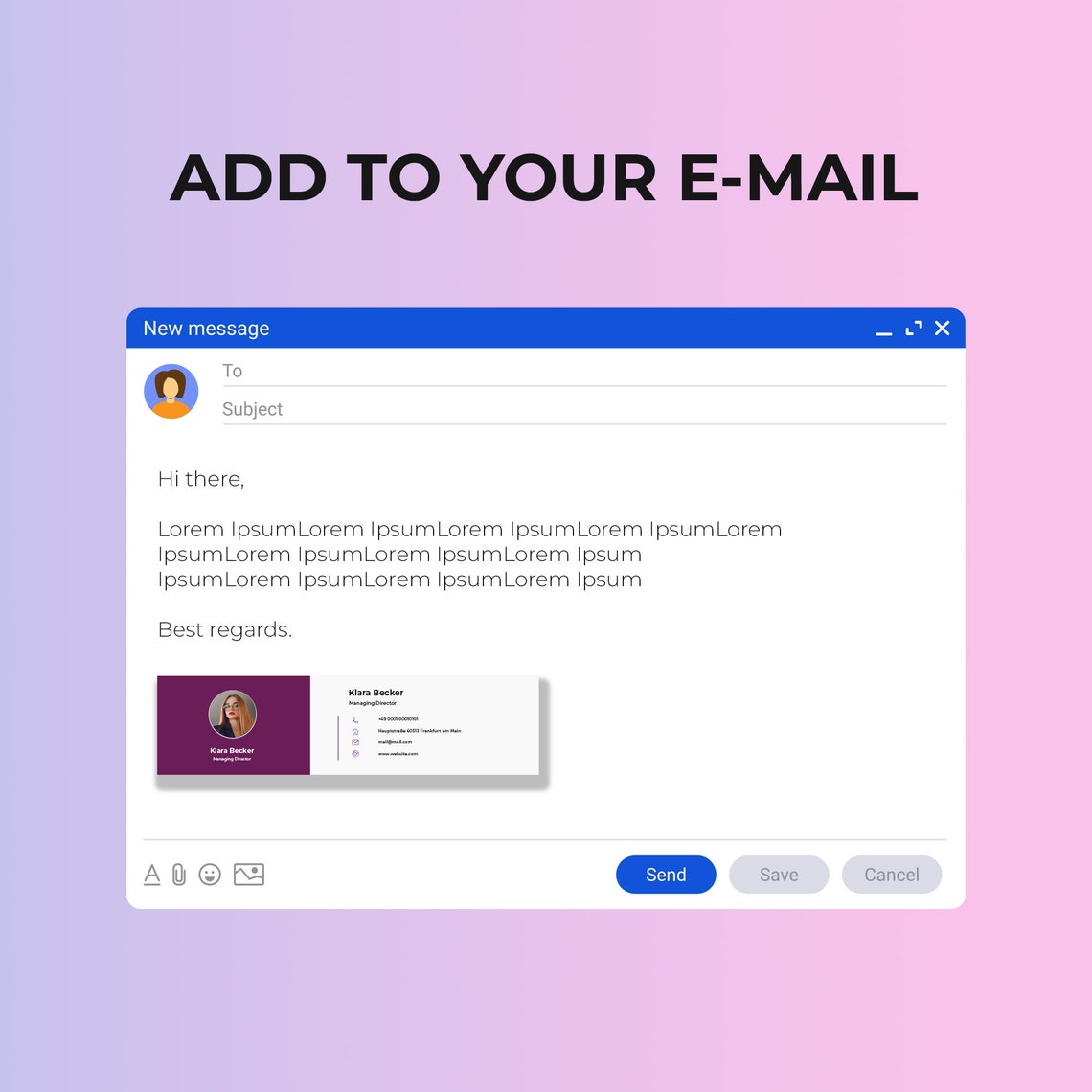 Professional and Modern Email Signature | Customizable Email Signature ...
