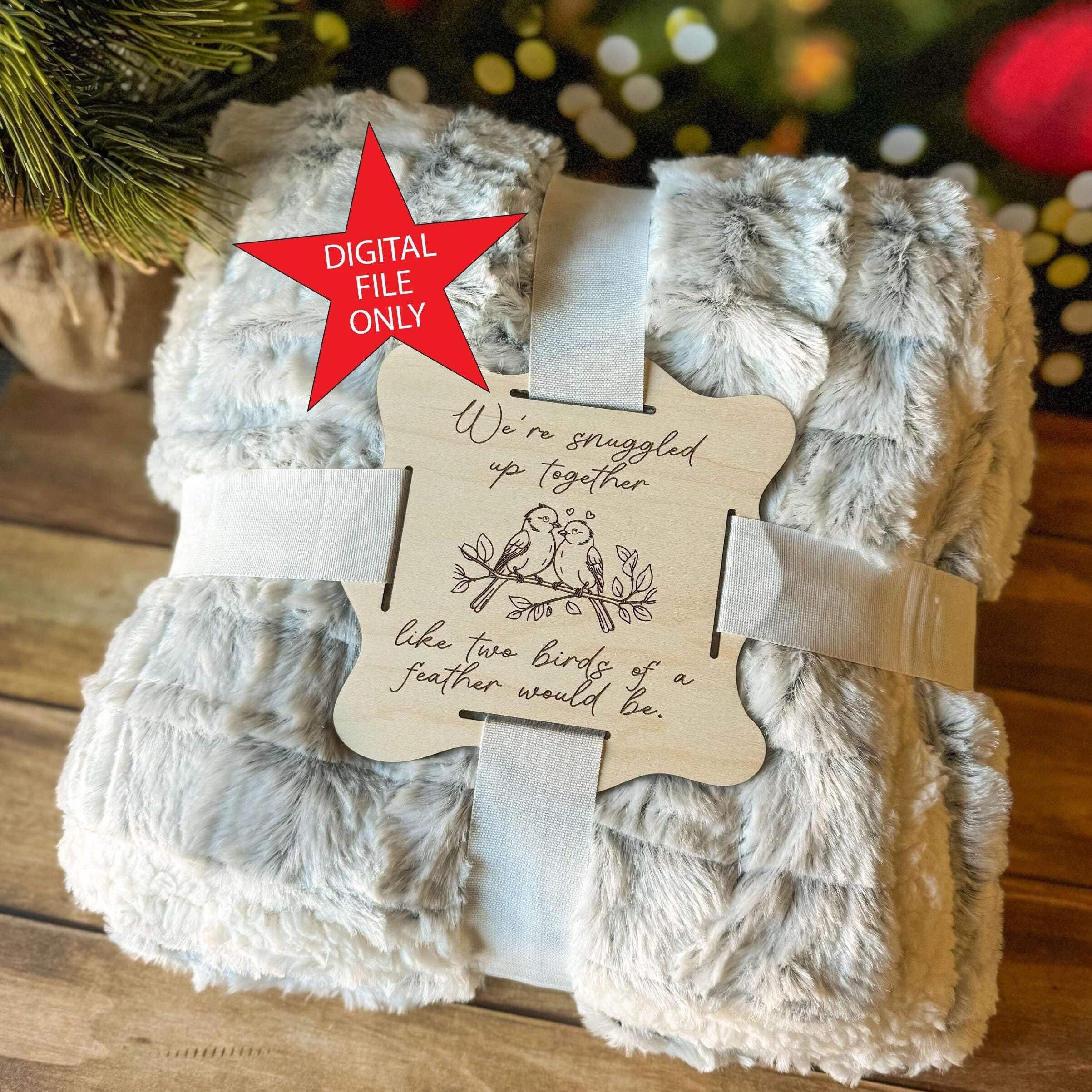 DIGITAL FILE - Snuggled up Together Blanket Tag, Throw Blanket Tag ...