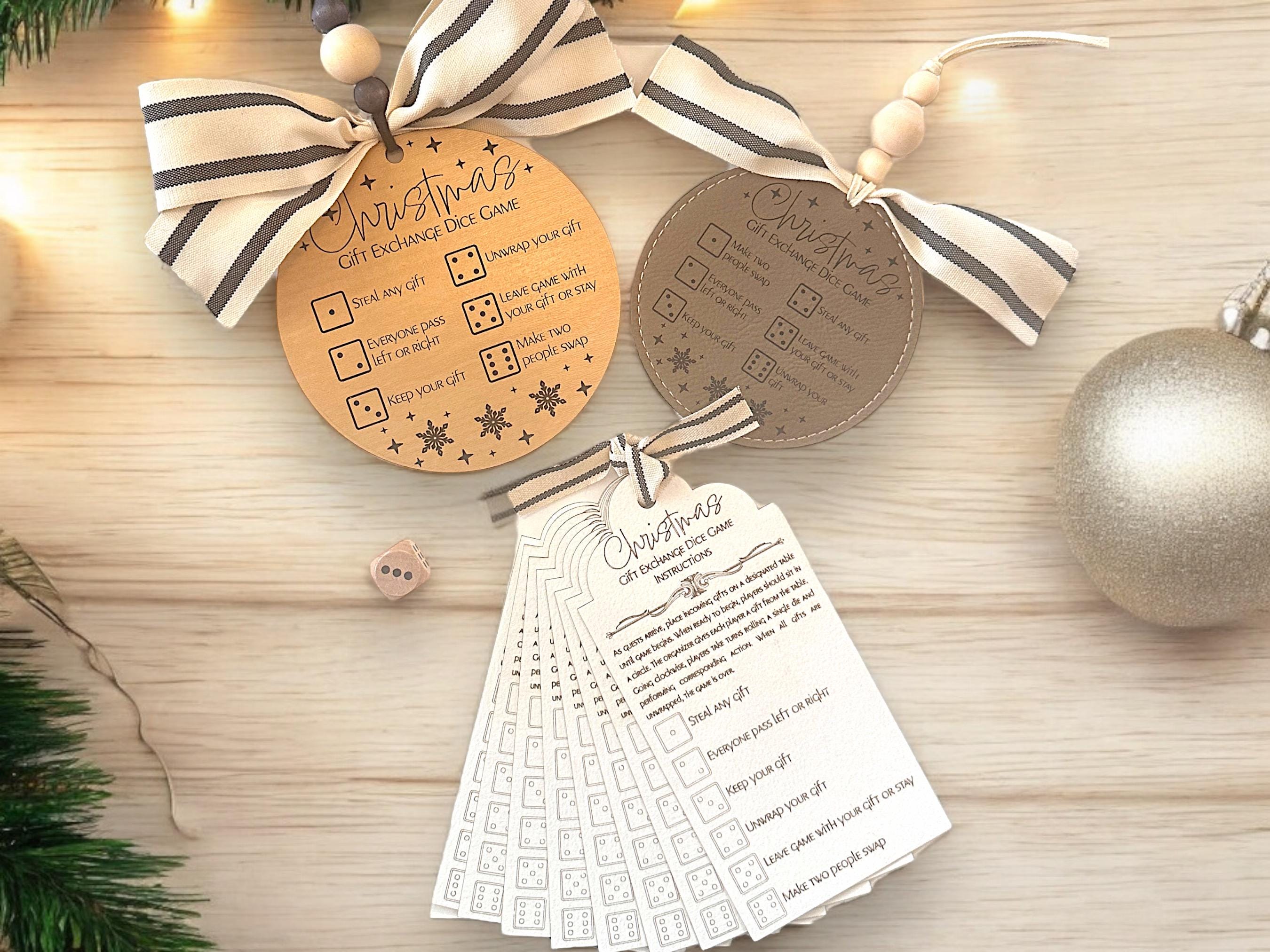 DIGITAL FILE - Gift Exchange Dice Game Christmas Ornament, SVG File for ...