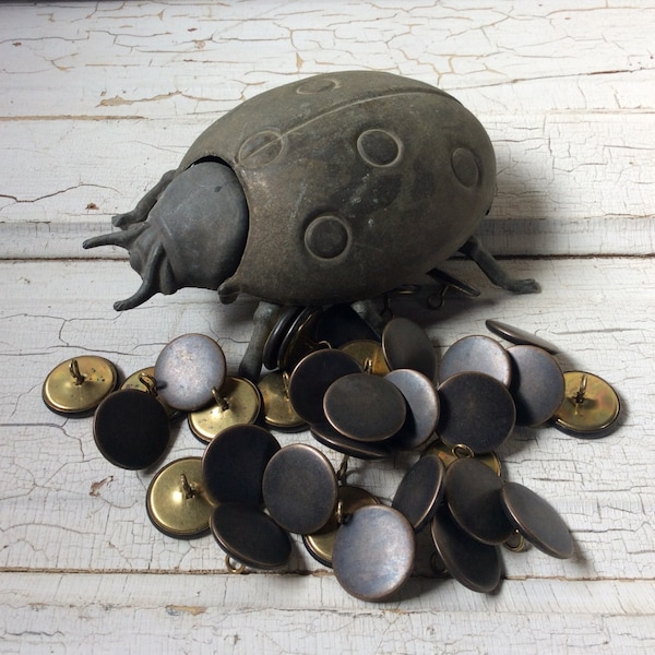Large Metal Rustic Buttons - Etsy
