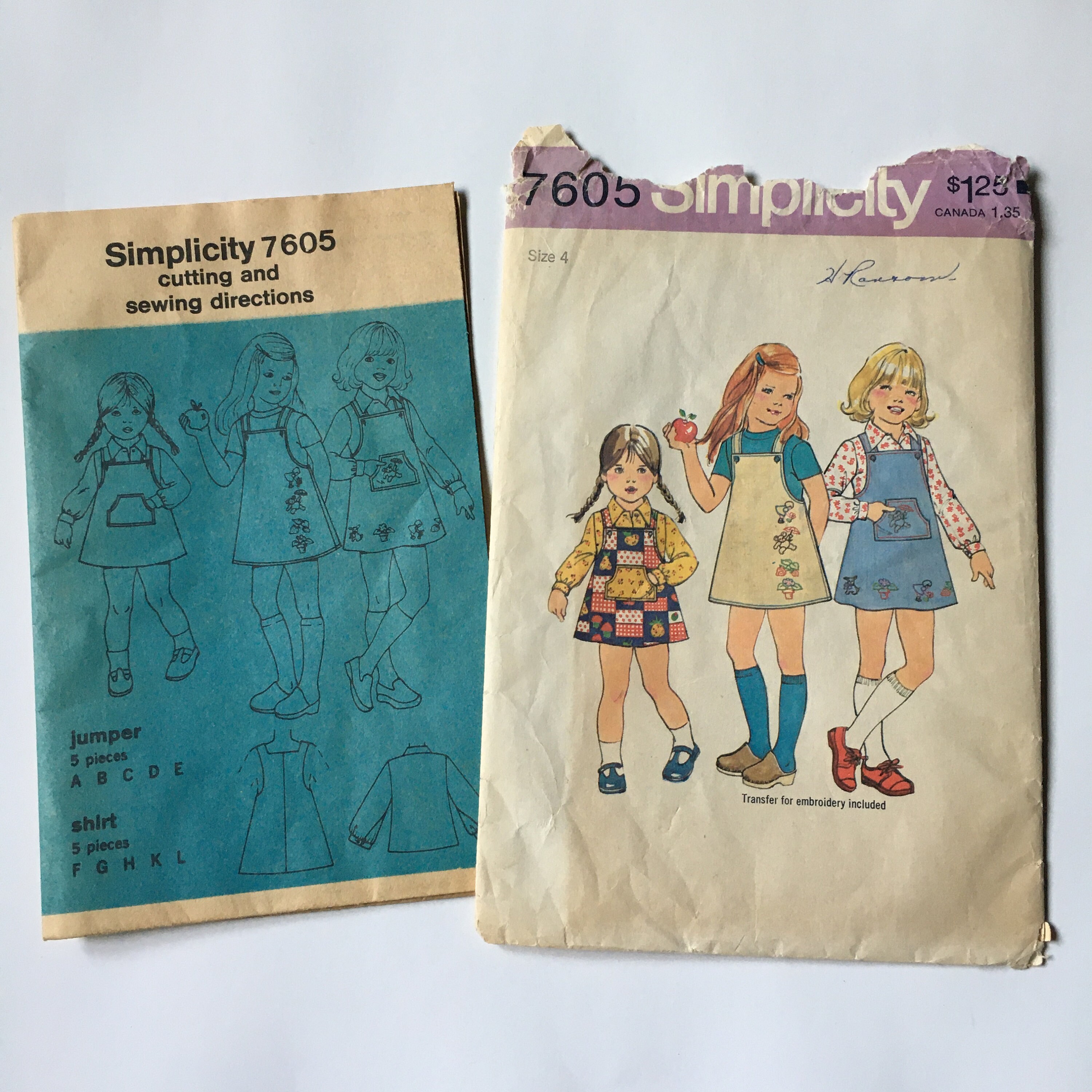 Kits & How To Sewing & Needlecraft Toddler Coverall and Shirt Pattern ...