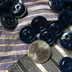 Steam Punk Button, Dark Blue Vintage Buttons, Set of 12, Dimensional ...