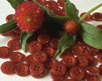 Tiny Red Buttons - Etsy