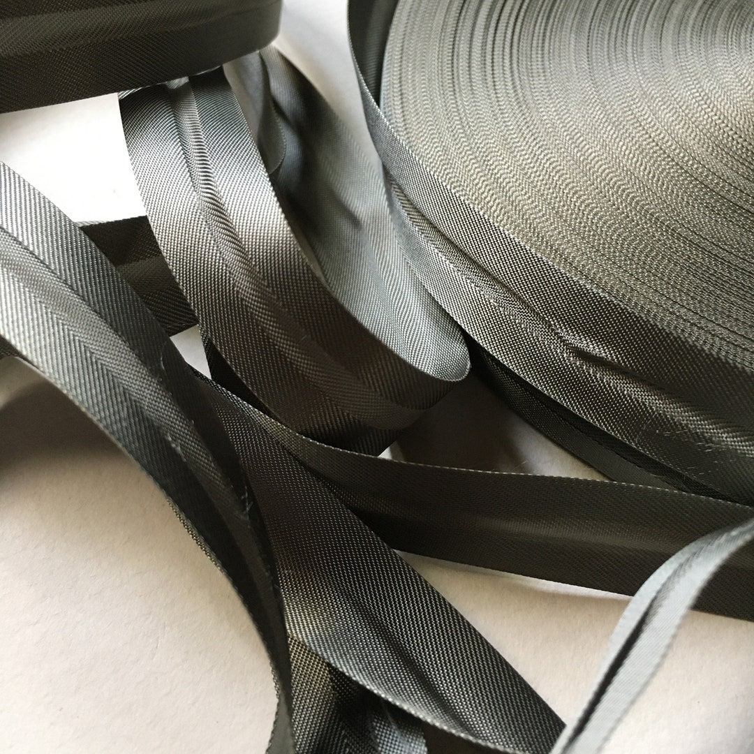 Vintage Pre-folded Seam Binding Ribbon, Silky Gray, 4 Yards Long, New ...