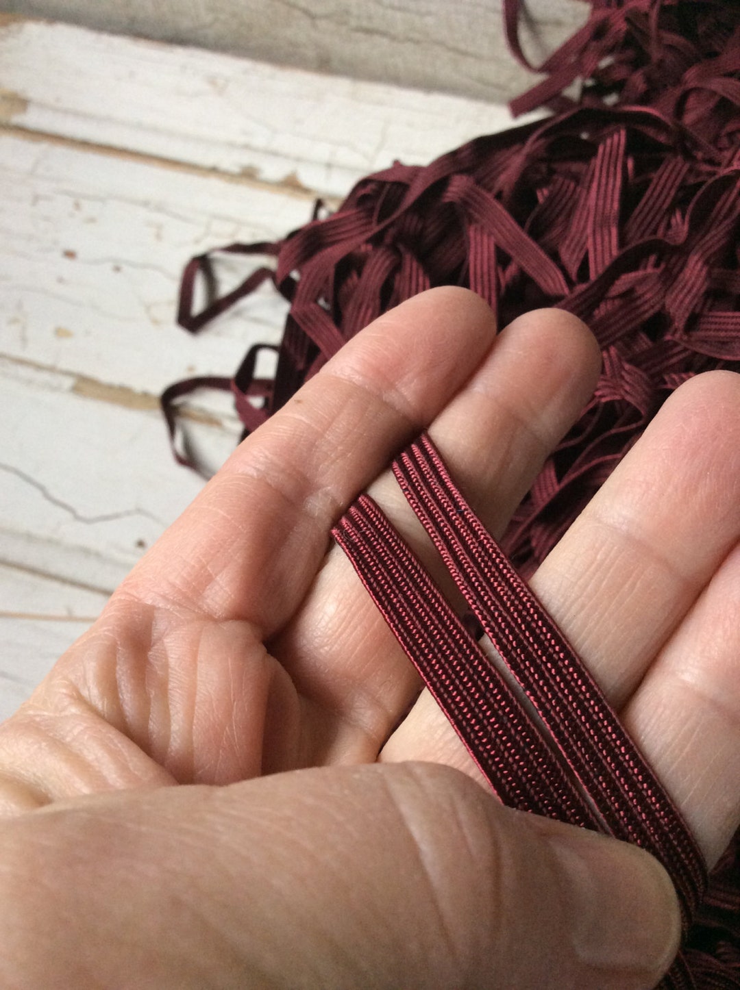 Deep Wine Middy-braid Trim, 15 Yards, 1/4" Wide. Vintage Seventies ...