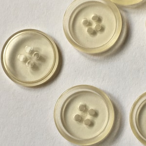 Large Vintage Transparent Craft Buttons, Set of 40, 7/8" in Diameter ...