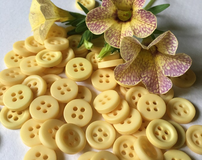 Yellow Buttons, Lot of 50 Varying Shades, 7/16" in Diameter - Etsy