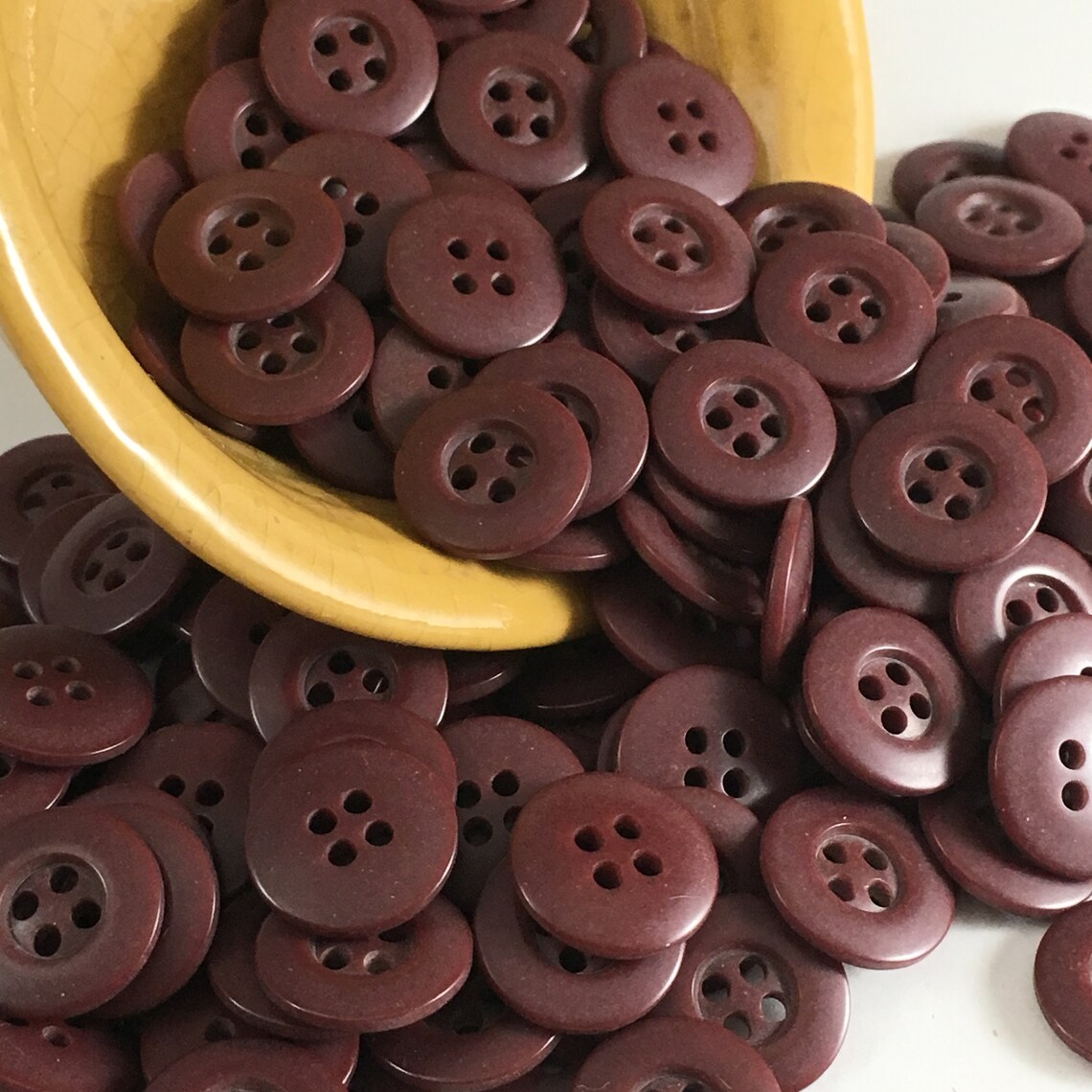 Vintage Buttons Deep Red Buttons Set of 20 Maroon - Etsy