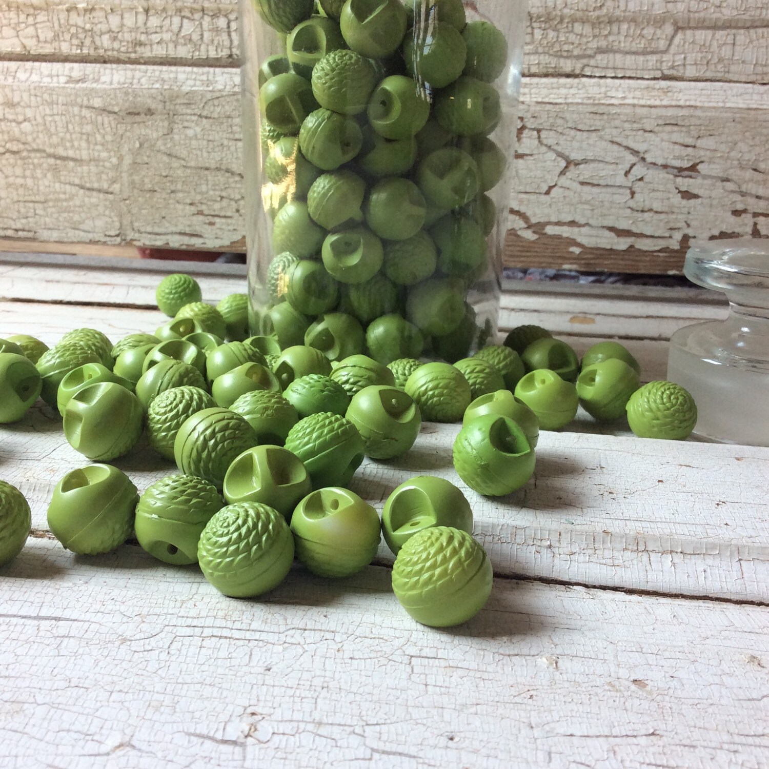 Lime Green Ball Button, Funky Seventies Coat, Jacket or Sweater Buttons ...