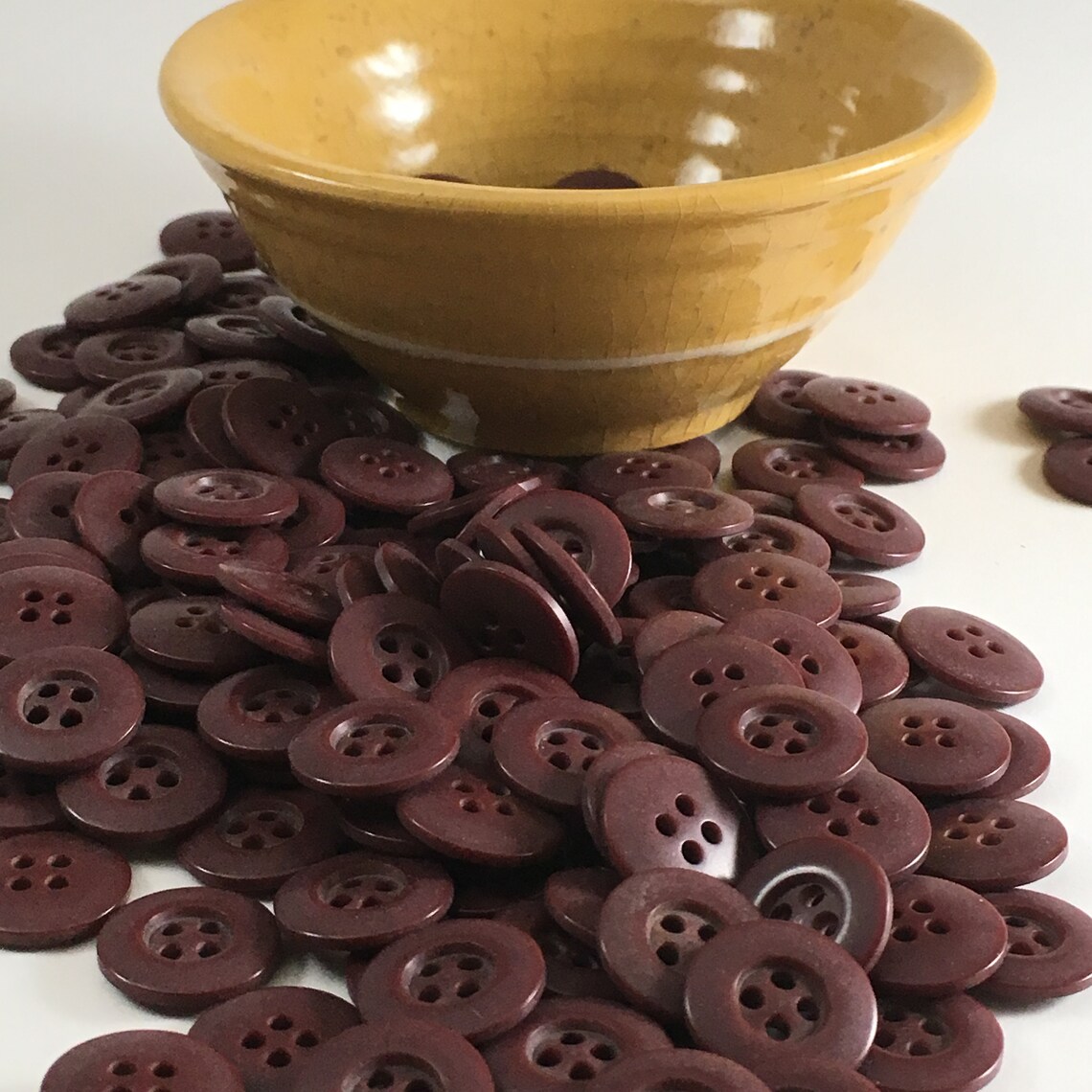 Vintage Buttons Deep Red Buttons Set of 20 Maroon - Etsy