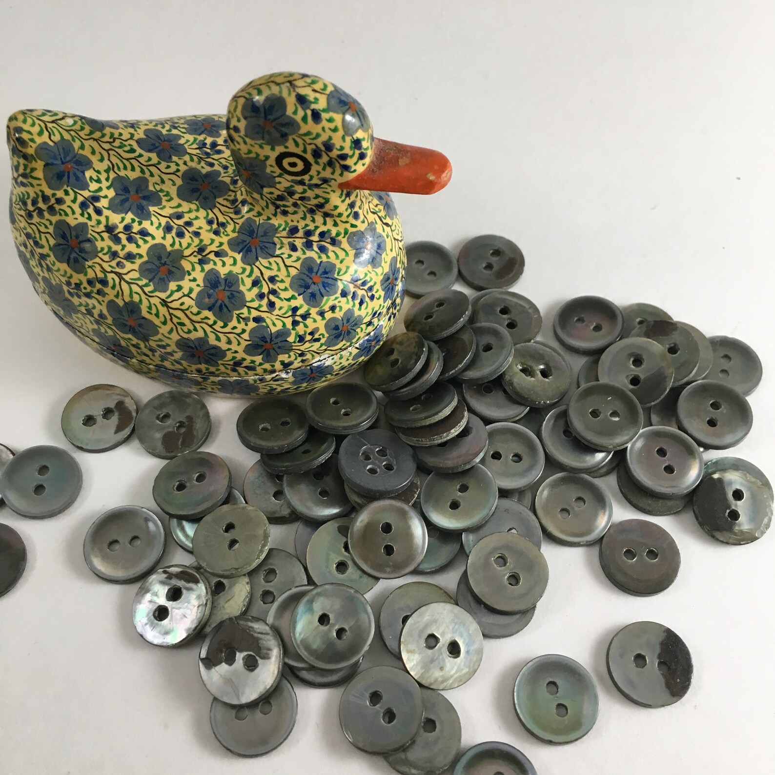 Small Gray Shell Shirt Buttons Set of 20 1/2 in - Etsy