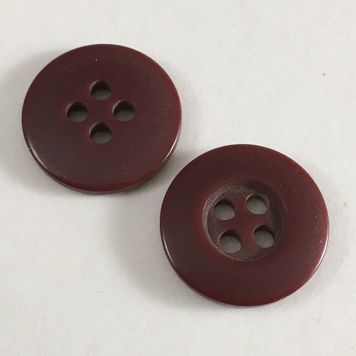Vintage Buttons Deep Red Buttons Set of 20 Maroon - Etsy