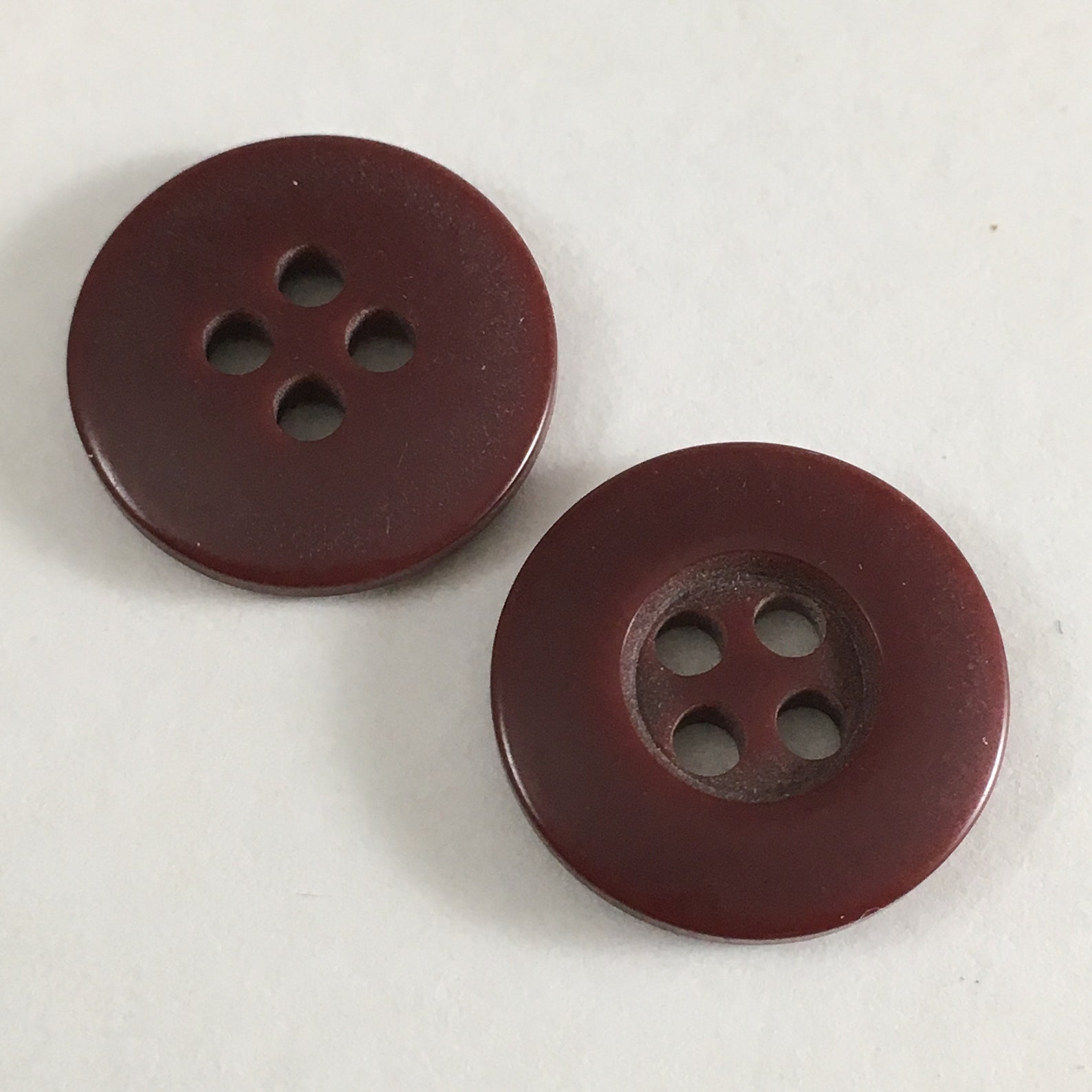Vintage Buttons Deep Red Buttons Set of 20 Maroon - Etsy