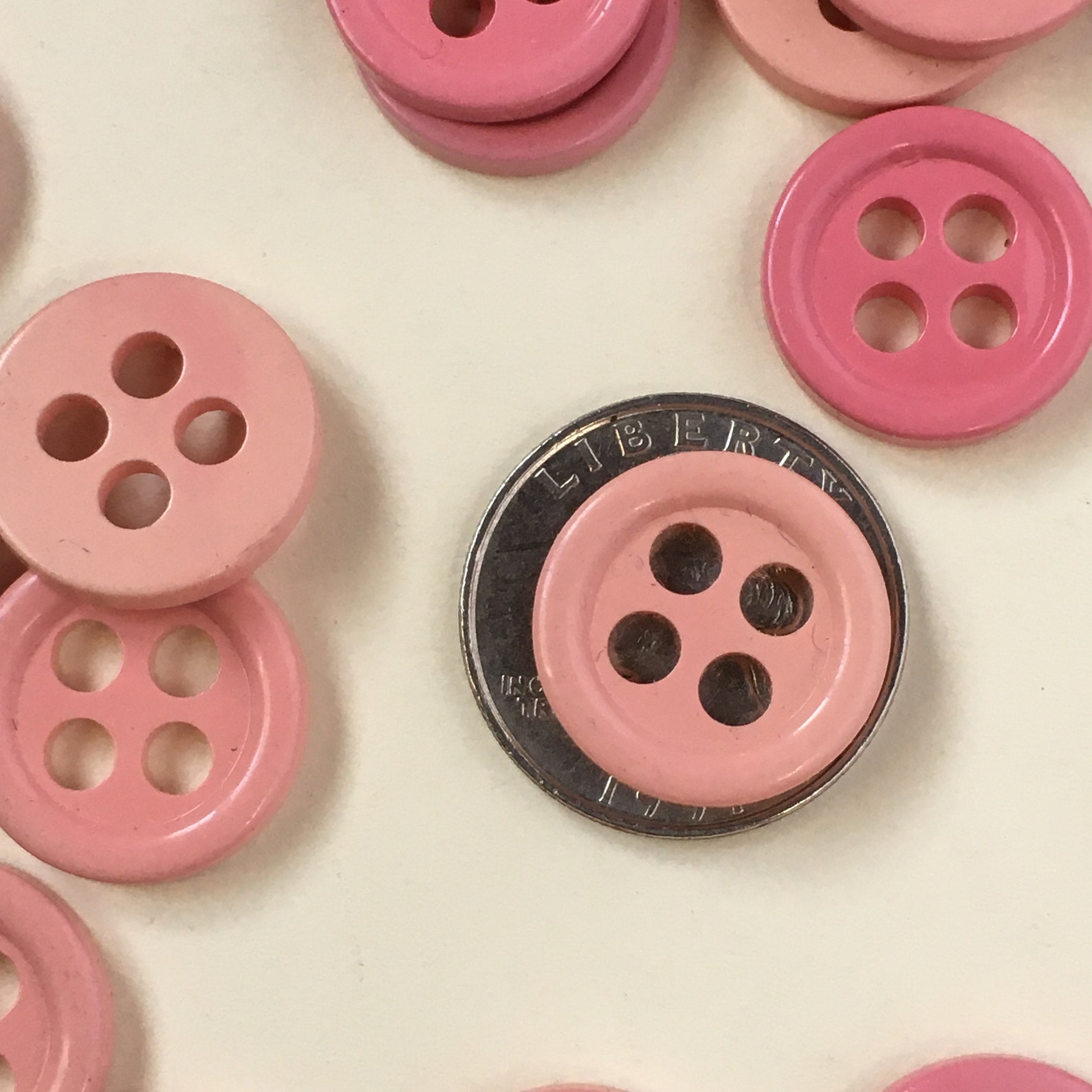 Vintage Pink Buttons New Old Stock Set of 30 Mixed Shades of - Etsy
