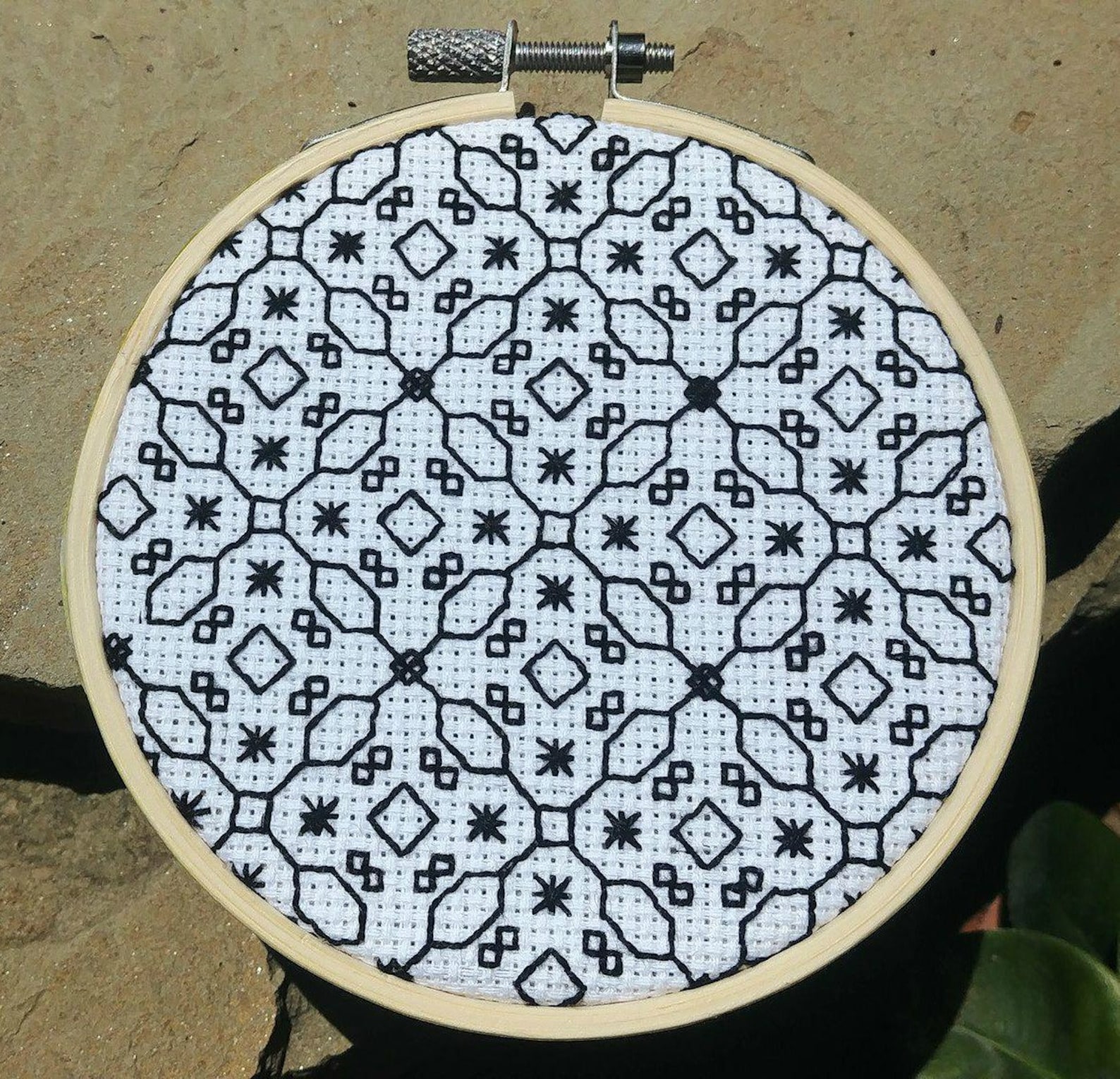 Vera Blackwork Traditional Cross Stitch Pattern Needlepoint Embroidery ...