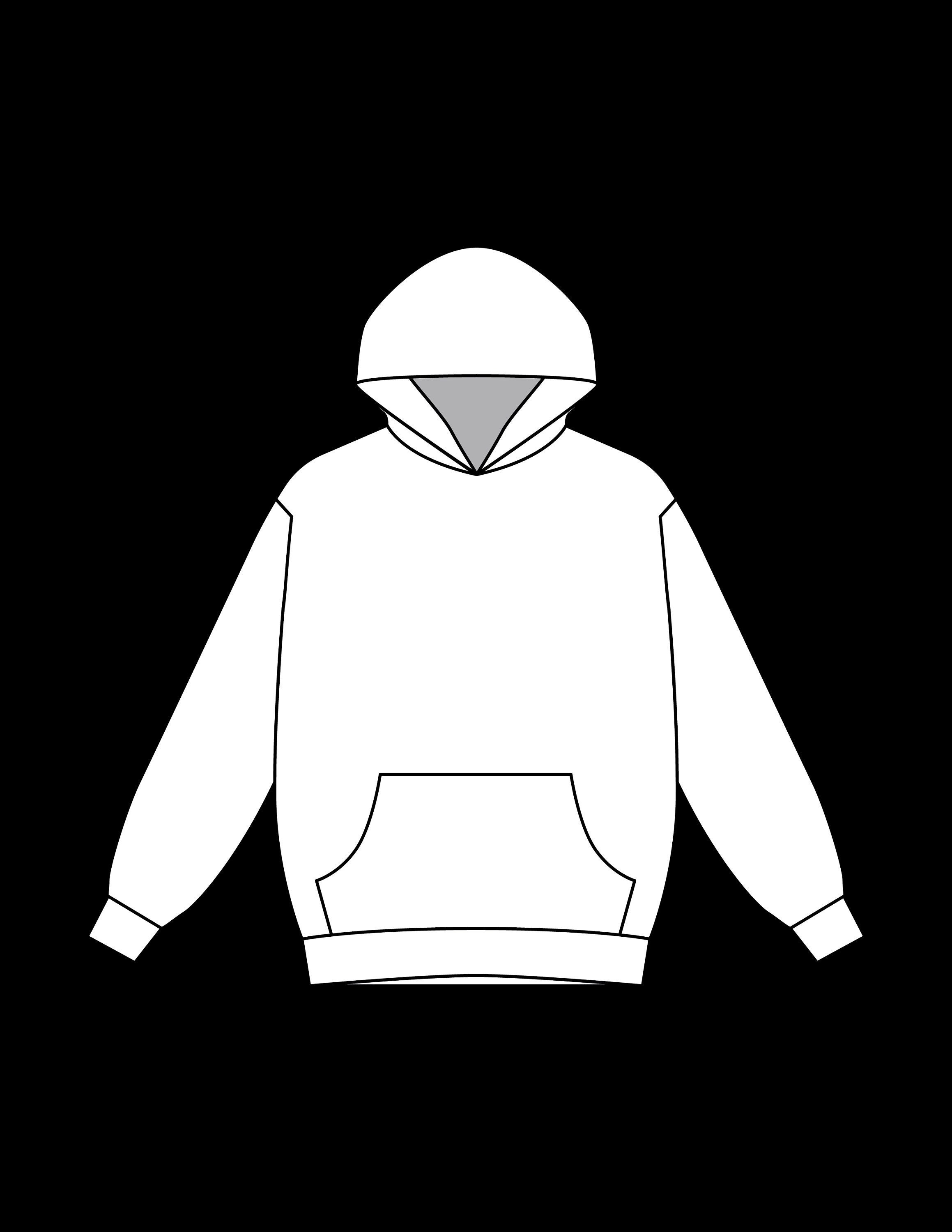 Hoodie Vector File - Etsy